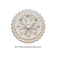 China M-7142 European Style Construction Material Helene Rosette Low-Maintenance Decorative Ceiling Moulding for sale