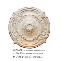 China M-7145 High Density Urethane Rose Anti-Aging Precast Ceiling Tiles Panel for sale