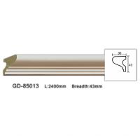 China GD-85013 43mm Pollution Free American Style Indoor Decoration Polyurethane Flat Polyurethane Moulding for sale