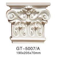 China GT-5007 Roman Column Pilaster Pu Exterior Columns Molds Cement Concrete House Moulds Decoration Flat Corbel Design Pillars for sale