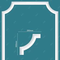 China GD-85008 Hot-Sale Pu Foam Flat Fireproof Architectural Corner Mouldings For Church for sale