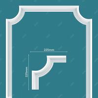 China GD-85016 Safety Pu Foam Flat Flame Resistance Residential Corner Mouldings For Home Decor for sale