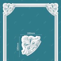 China GD-85016 Safety Pu Foam Flat Flame Resistance Residential Corner Mouldings For Home Decor for sale