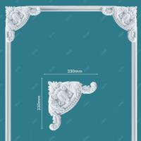 China GD-85016 Safety Pu Foam Flat Flame Resistance Residential Corner Mouldings For Home Decor for sale