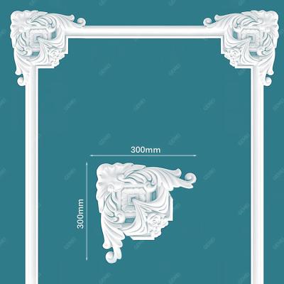 China GD-85016 Safety Pu Foam Flat Flame Resistance Residential Corner Mouldings For Home Decor for sale