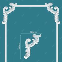 China GD-85016 Safety Pu Foam Flat Flame Resistance Residential Corner Mouldings For Home Decor for sale