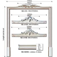 China GE-215 High Quality Heat-Insulated Paintable Urethane Door Frame Design for sale