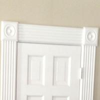 China GE-211 Guarantee New Classical Apartment Polyurethane Door And Frame Set for sale