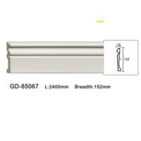China GD-85067 Lightweight PU Skirting Boards | Moisture-Proof Decorative Baseboard Mouldings for Villa & Hotel Projects for sale