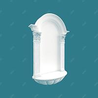 China GH-6801 Free Sample Light weight Primed White Polyurethane Floating Shelf for sale