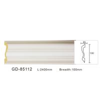 China GD-85112 100mm OEM Service Heat-Insulated Paintable PU Plain Plastic Chair Rails for sale