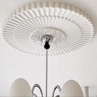 China M-7100 Good Quality Quick Installation Indoor Decoration Pu Golden Silver Antique Decorative Medallions for sale