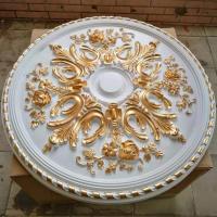 China M-7100 Good Quality Quick Installation Indoor Decoration Pu Golden Silver Antique Decorative Medallions for sale
