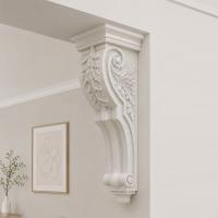 China GL-6002 Carved Resin Exotic Interior And Exterior Decoration For Outdoor Designs Polyurethane Decorative Wood Corbels for sale