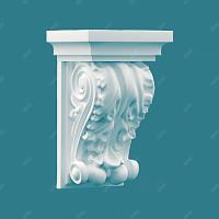 China GL-6003 Wood Carving Brackets Carved Designs Decorative Corbels For Exterior for sale
