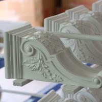 China GL-6014 Decorative Wood Bracket Exotic Exterior Polyurethane Carved Fireplaces Plastic And Corbel for sale