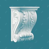 China GL-6018 Design Ornate Decor Plastic Carved Bracket And Decorative Carving Corbel for sale