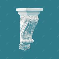 China GL-6024 Carved Resin Exotic Interior And Exterior Decoration For Outdoor Designs Polyurethane Decorative Wood Corbels for sale