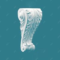 China GL-6031 Decorative Exterior Carved Polyurethane Wood Decoration Pu Corbels for sale