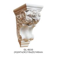 China GL-6035 Carved Wood Hand Decorative Brackets Urethane Decoration Decor Gypsum Corbels for sale
