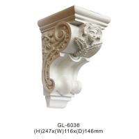 China GL-6035 Carved Wood Hand Decorative Brackets Urethane Decoration Decor Gypsum Corbels for sale
