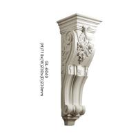 China GL-6041 Decorative Wood Bracket Exotic Exterior Polyurethane Carved Fireplaces Plastic And Corbel for sale