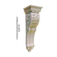 China GL-6041 Decorative Wood Bracket Exotic Exterior Polyurethane Carved Fireplaces Plastic And Corbel for sale