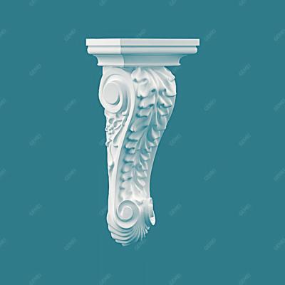 China GL-6055 Design Ornate Decor Plastic Carved Bracket And Decorative Carving Corbel for sale