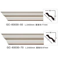China GC-83030 Free Sample Waterproof Reliability Polyurethane Pu Plain Crown Cornice for sale