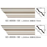 China GC-83030 Free Sample Waterproof Reliability Polyurethane Pu Plain Crown Cornice for sale