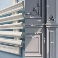 China GD-85112 100mm OEM Service Heat-Insulated Paintable PU Plain Plastic Chair Rails for sale