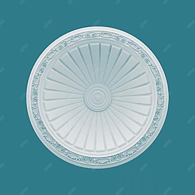 China M-7203 High Density Urethane Rose Anti-Aging Precast Medallion Dome for sale