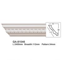 China GA-81046 Quantity Discount Traditional Town House Urethane Polymer Carved Ceiling Moulding Design for sale
