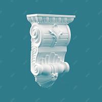 China GL-6039 Exotic Decorative Polyurethane Pu Decoration Poplar Gold Brackets Architectural Fireplace White Corbels for sale