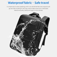 China Factory selling custom logo men's waterproof business travel 15.6-inch laptop Backpack for sale