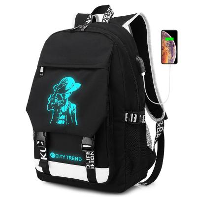 China Factory wholesale OEM custom men trendy waterproof luminous school bags Laptop Backpack for sale