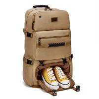 China Retro Large Capacity Outdoor Travel Bags  Mens Canvas Laptop Backpack 56-77 Litre for sale