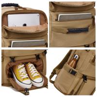 China Retro Large Capacity Outdoor Travel Bags  Mens Canvas Laptop Backpack 56-77 Litre for sale
