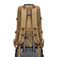 China Retro Large Capacity Outdoor Travel Bags  Mens Canvas Laptop Backpack 56-77 Litre for sale
