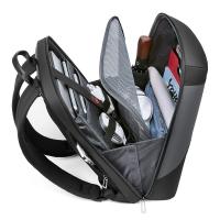 China Polyester Black Anti Theft Waterproof Travel Laptop Backpack 20Litre for sale