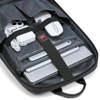 China Polyester Black Anti Theft Waterproof Travel Laptop Backpack 20Litre for sale