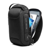 China Wholesale waterproof anti theft designer crossbody bag custom logo USB sling bags for men single shoulder chest bag for sale