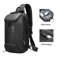 China Factory hot sell wholesale fashion anti theft men custom waterproof shoulder chest crossbody sling bag for men for sale
