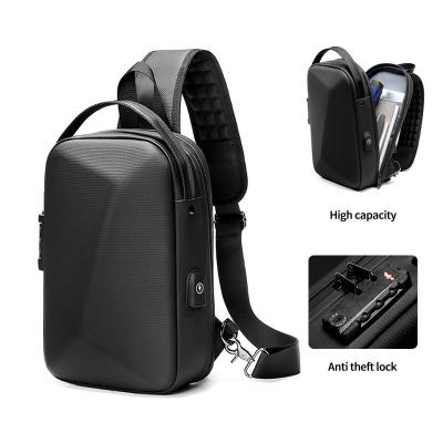 China High quality brand men's leisure fashion waterproof anti theft shoulder chest crossbody sling bag for men for sale