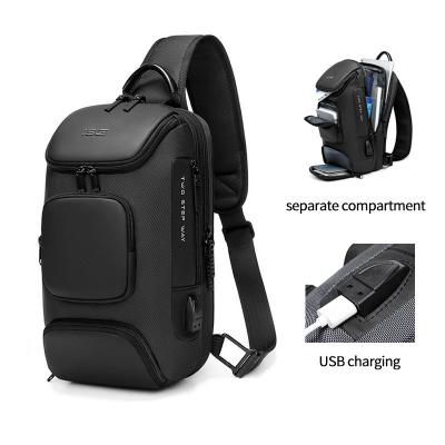 China Factory wholesale custom LOGO fashion anti theft men customized waterproof shoulder chest crossbody sling bag for men for sale