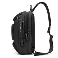 China Factory wholesale custom LOGO fashion anti theft men customized waterproof shoulder chest crossbody sling bag for men for sale