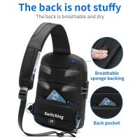China Factory wholesale custom logo business multifunctional waterproof anti theft sling bag men's chest bag for sale