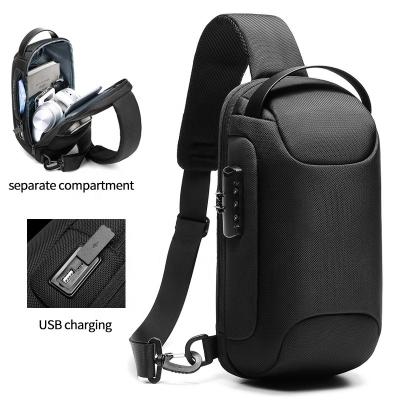 China Factory wholesale waterproof fashion anti theft crossbody chest shoulder sling bag for men for sale