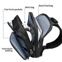 China Hot selling custom logo waterproof men fashion shoulder chest crossbody sling bag for men messenger bags for sale