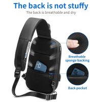 China Wholesale customized logo fashion Men Sling Bag Luxury Mini chest Crossbody Bag Small Messenger Bag Crossbody For Men for sale